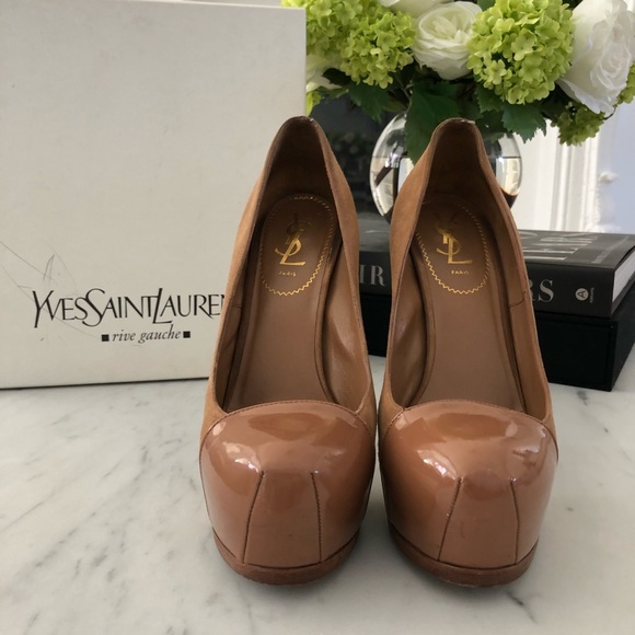 Yves Saint Laurent | Shoes | Ysl Tribute Cap Toe Pump | Poshmark